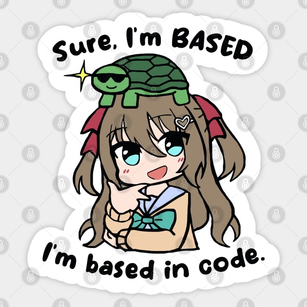 Neuro Sama Merch Neuro Sama Based - Neuro - Sticker | TeePublic